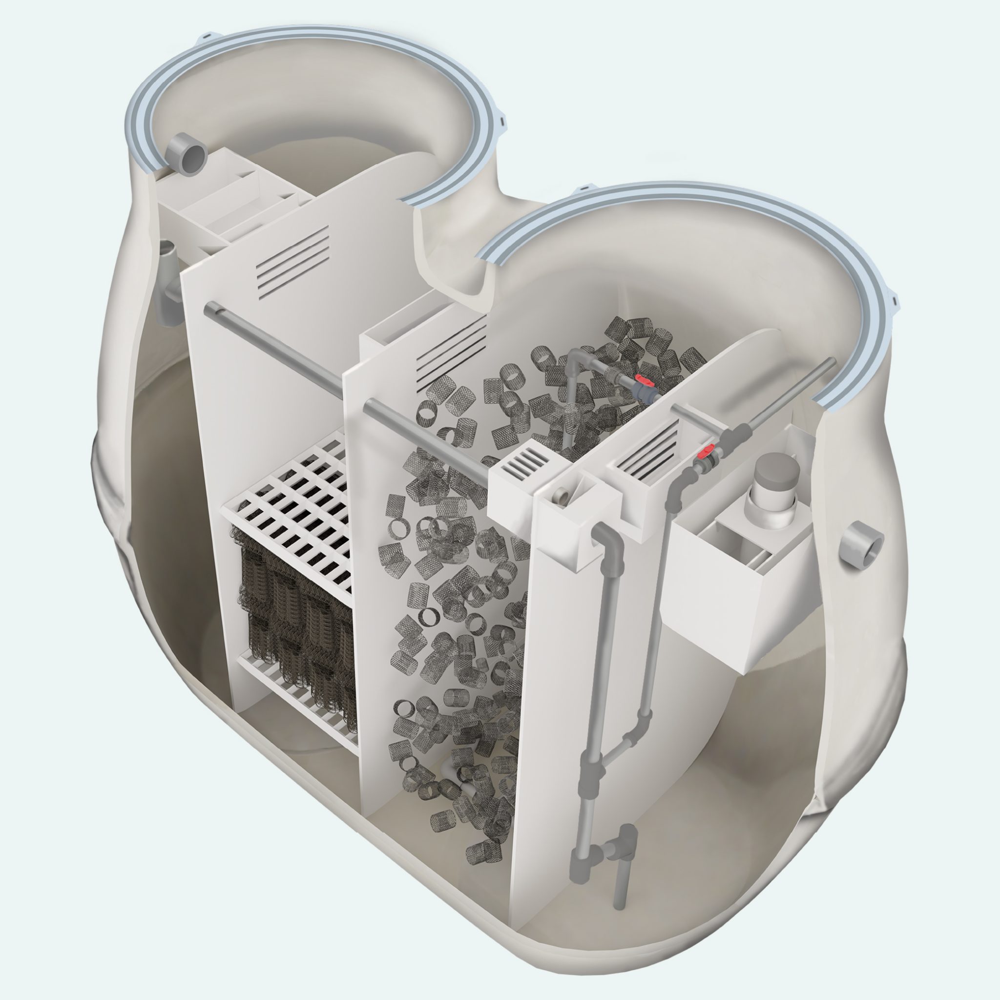 Johkasou Cut Model-Help To Understand Its Design & Function